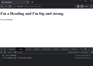 JavaScript Basic DOM Interaction (getElementById & innerHTML) - Bitslord